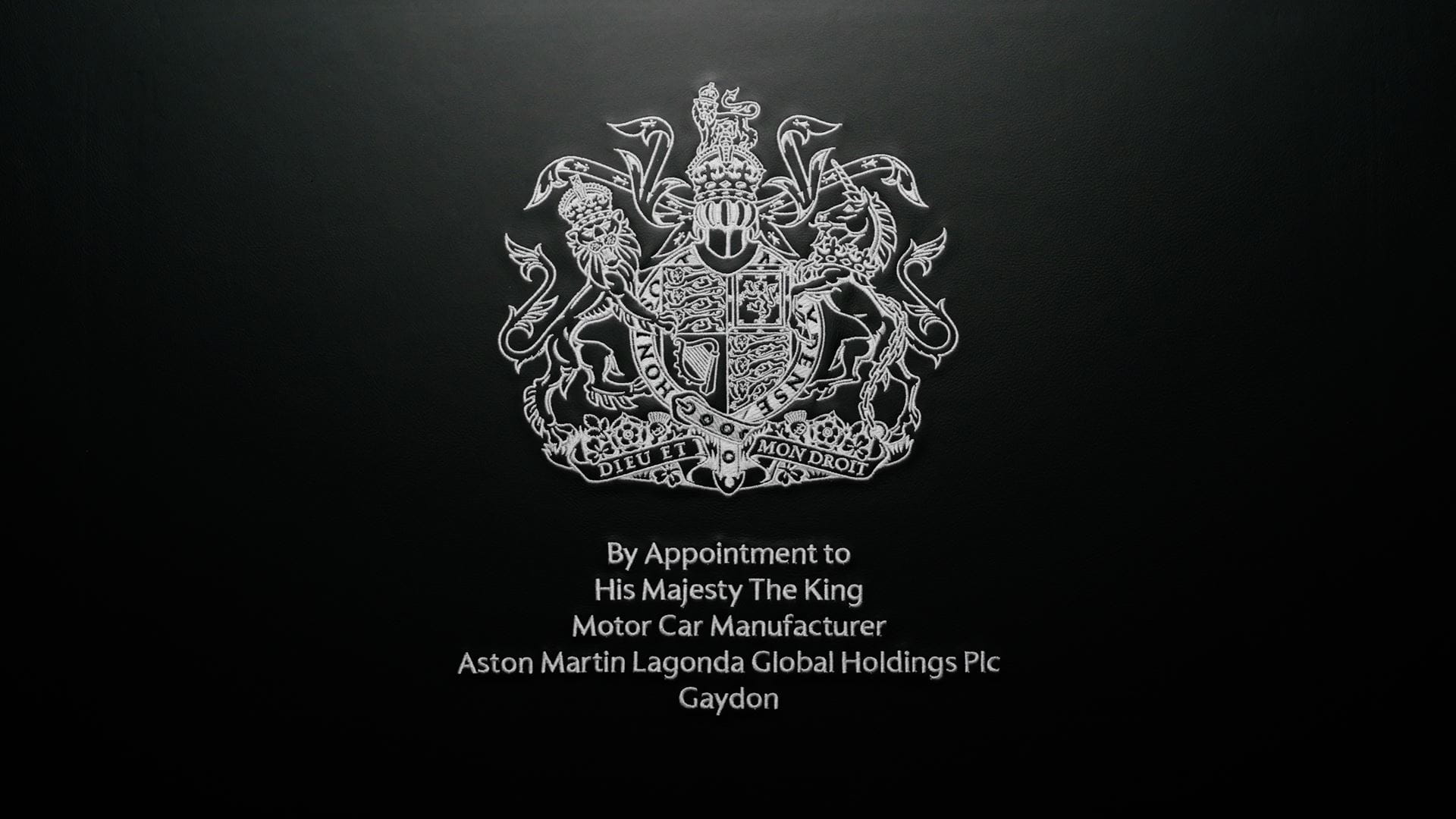 Aston Martin commences use of new Royal Warrant by appointment to His Majesty The King | Aston ...